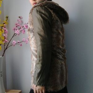 unbranded | Jackets & Coats | Fuzzy Army Green Coat | Poshmark